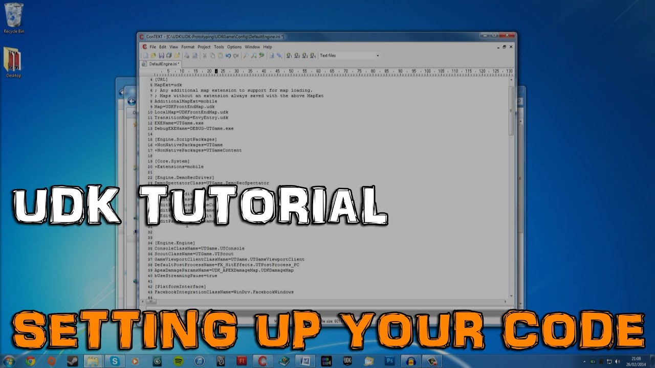 Udk Tutorial Setting Up Your Code Youtube