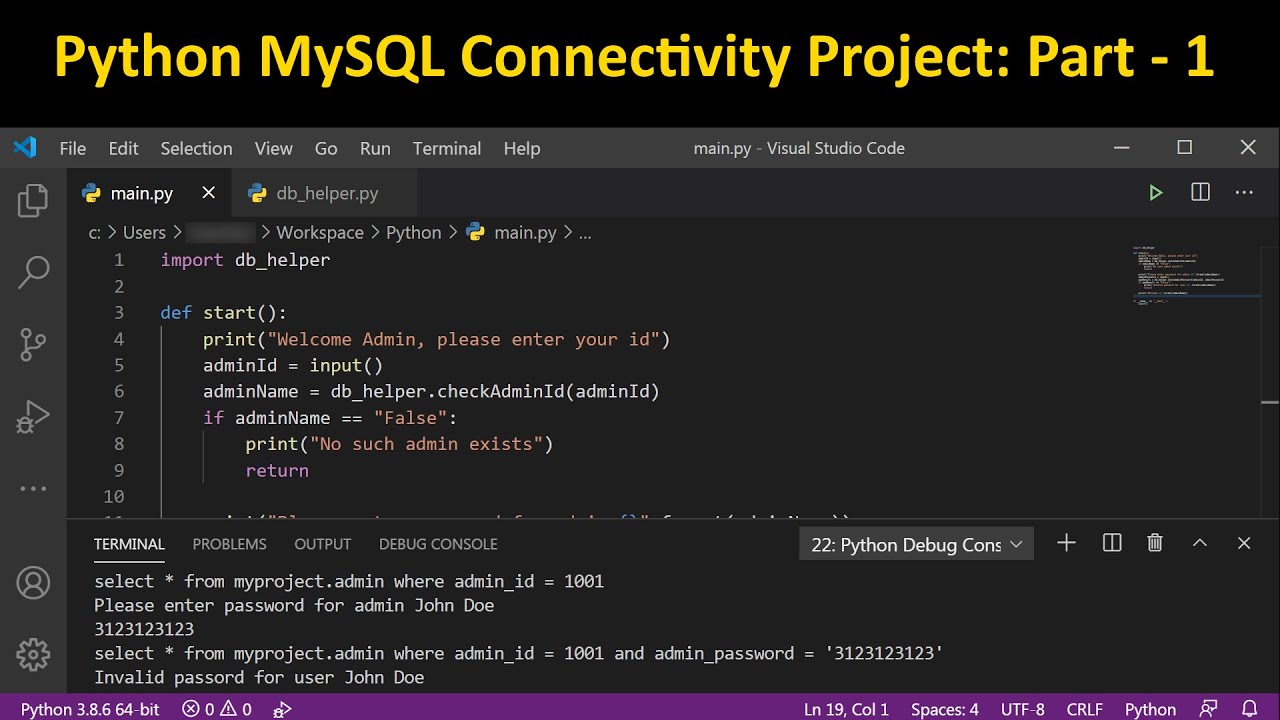 Python Project Cbse Class 12 Python Mysql Connectivity Part 1