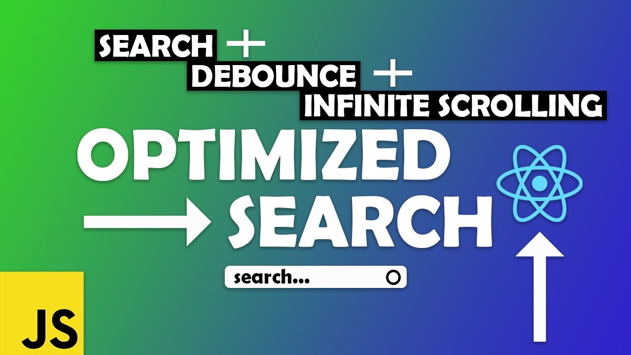 Optimized Search Filter React Js Filter Debounce Infinite Scrolling