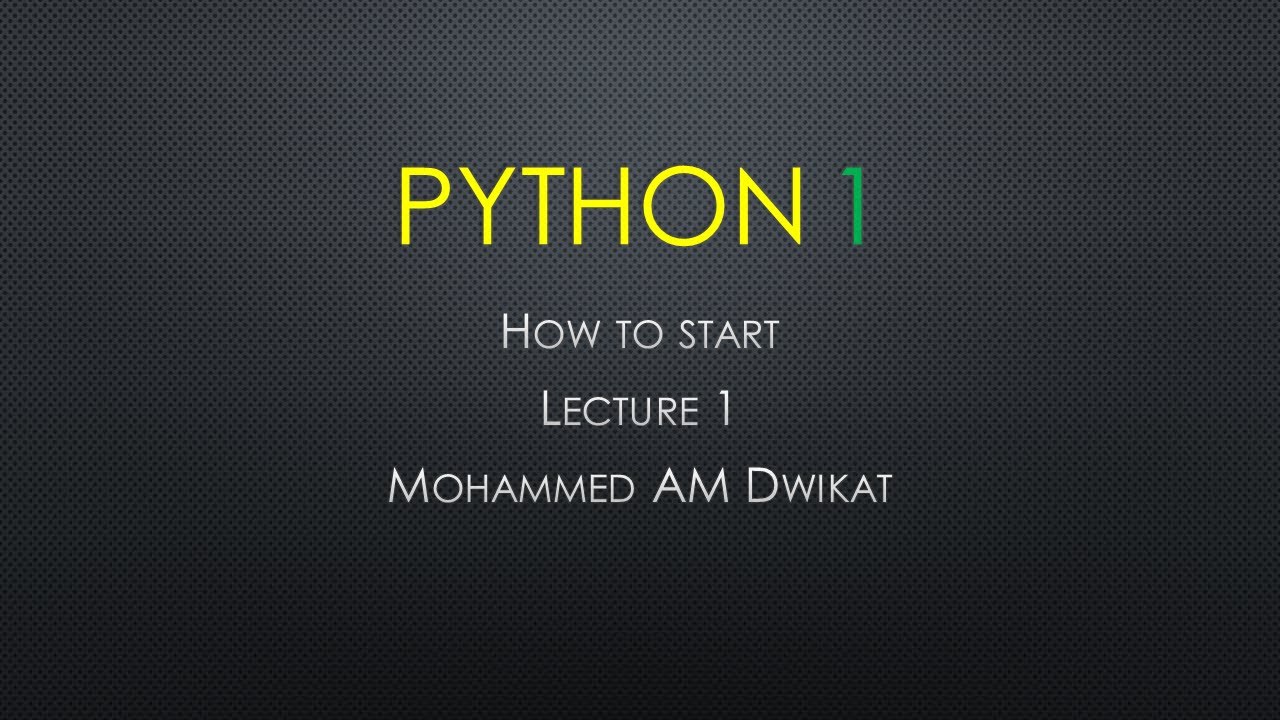 Python How To Start Youtube