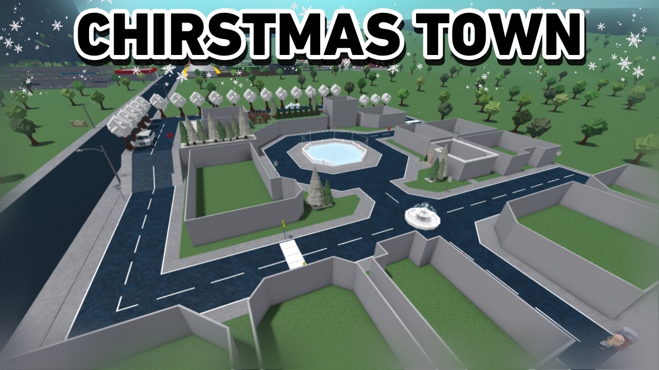 Building A Christmas Town In Bloxburg Youtube