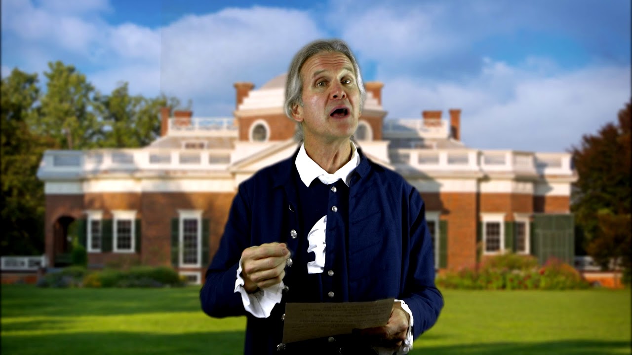Thomas Jefferson As Portrayed By Patrick Lee Youtube