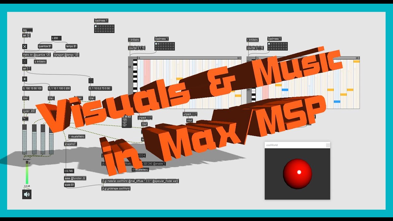 Create Music And Visuals With Max Msp Jitter 01 Youtube