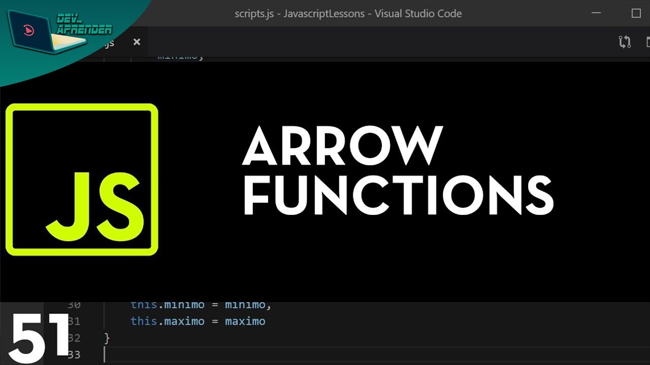 Javascript Aula 51 Arrow Functions Youtube