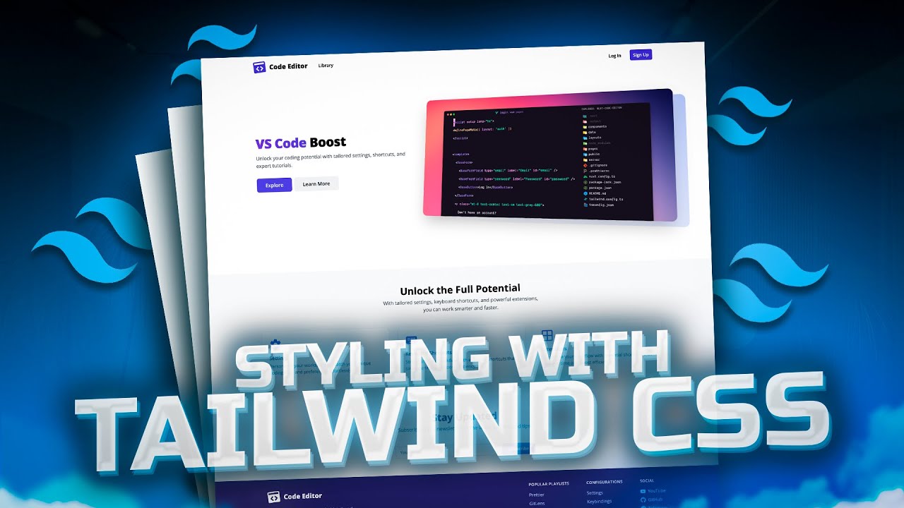 Styling With Tailwind Css 22 Responsive Register And Login Pages