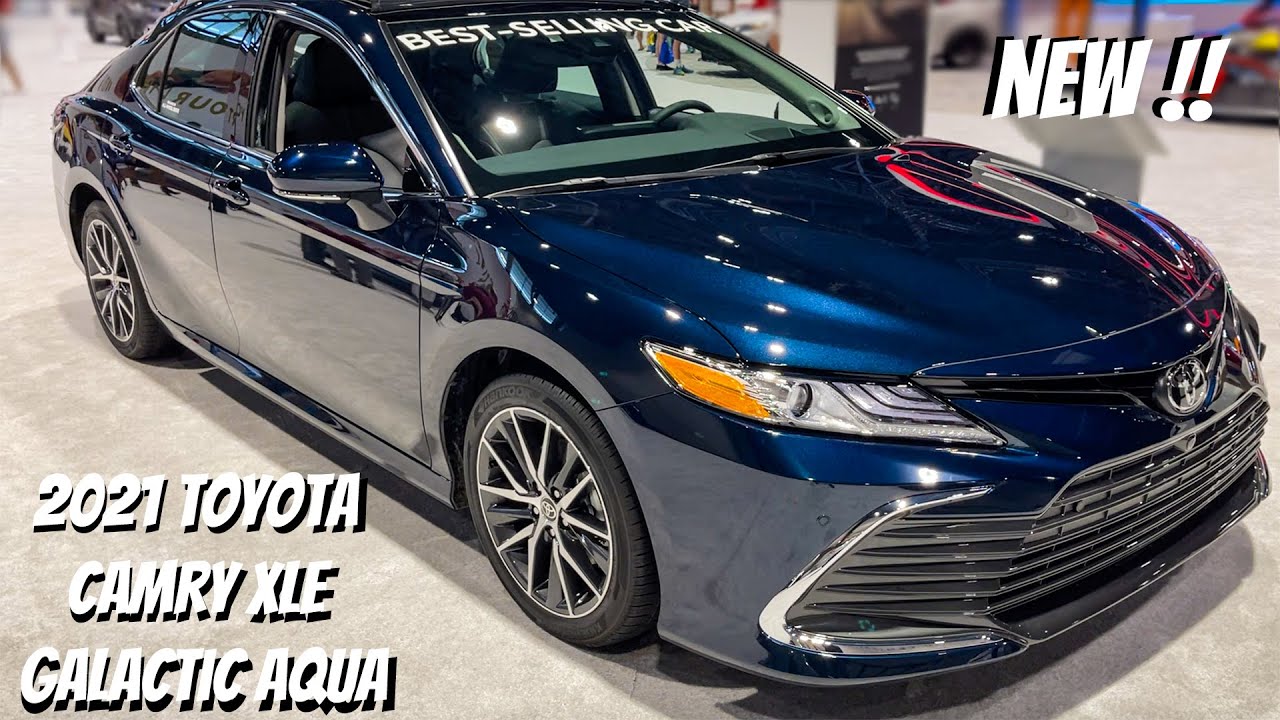 2021 Toyota Camry Xle Galactic Aqua Exterior And Interior