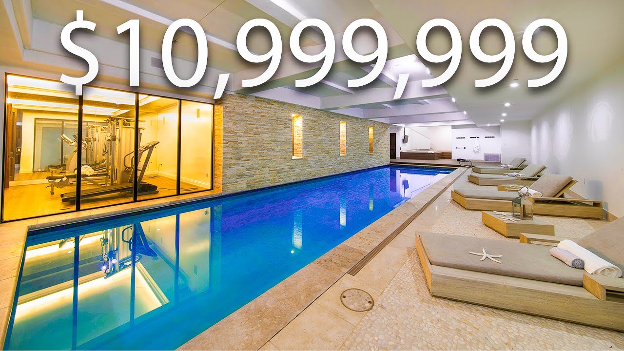 Inside A Luxury 10 999 999 Mega Mansion With Incredible Indoor Pool