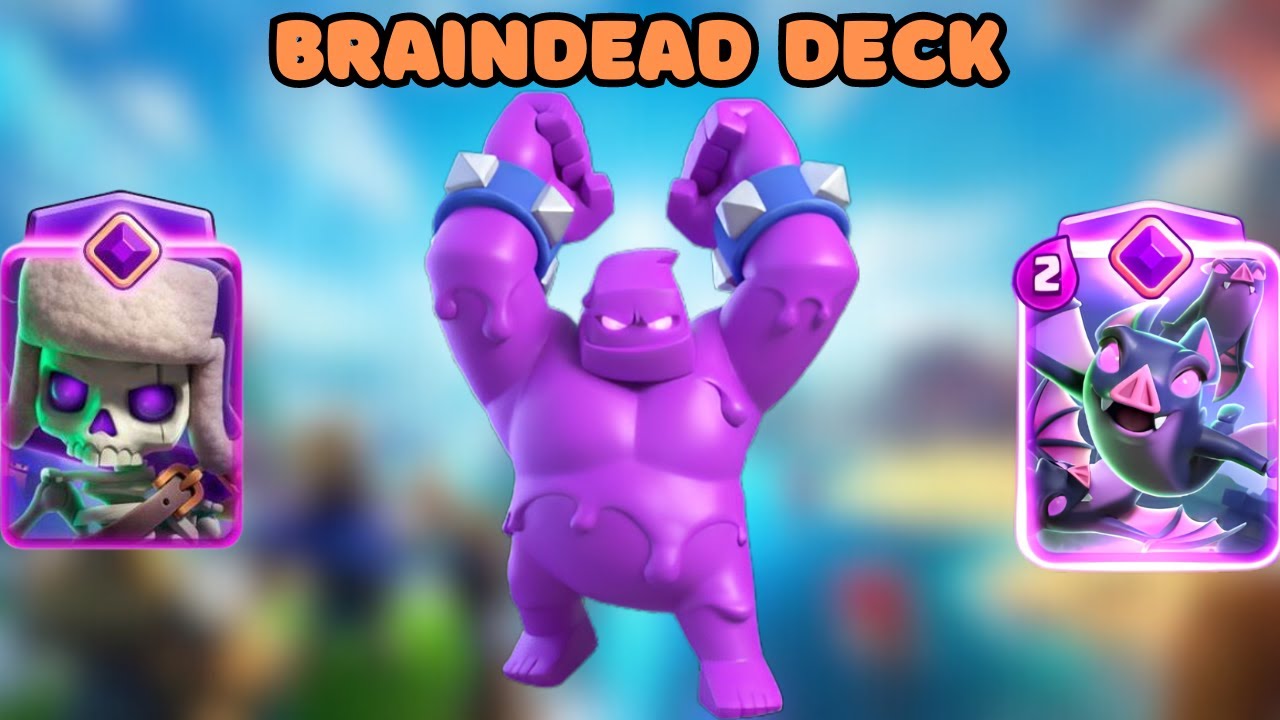 The Most No Skill Deck In Clash Royale Youtube