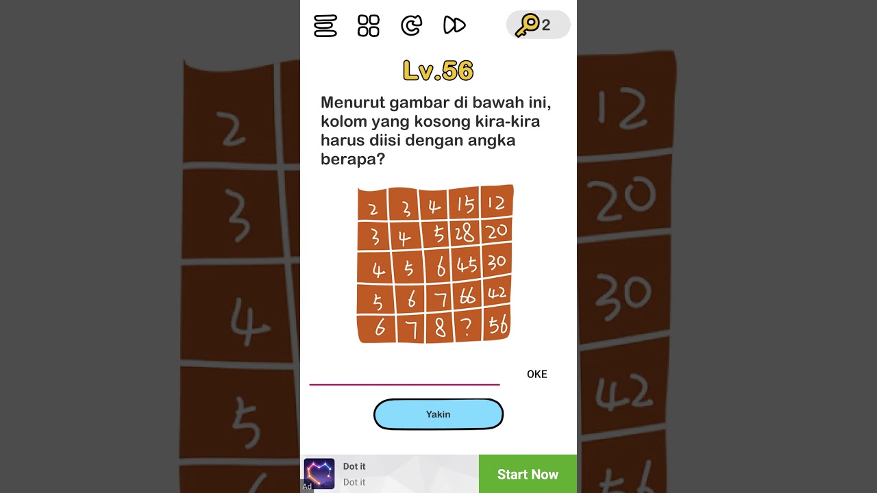 Kunci Jawaban Brain Out Level 56 65 Youtube