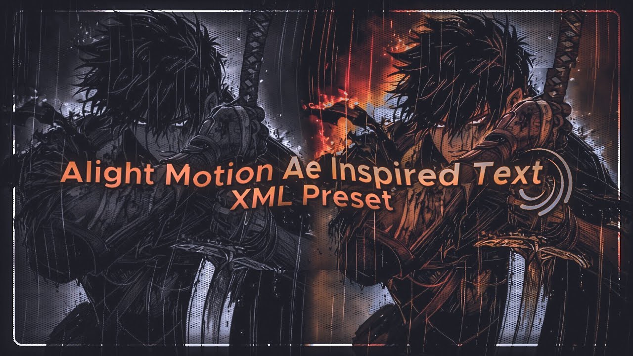 Alight Motion Ae Inspired Text Tutorial Xml Preset Youtube