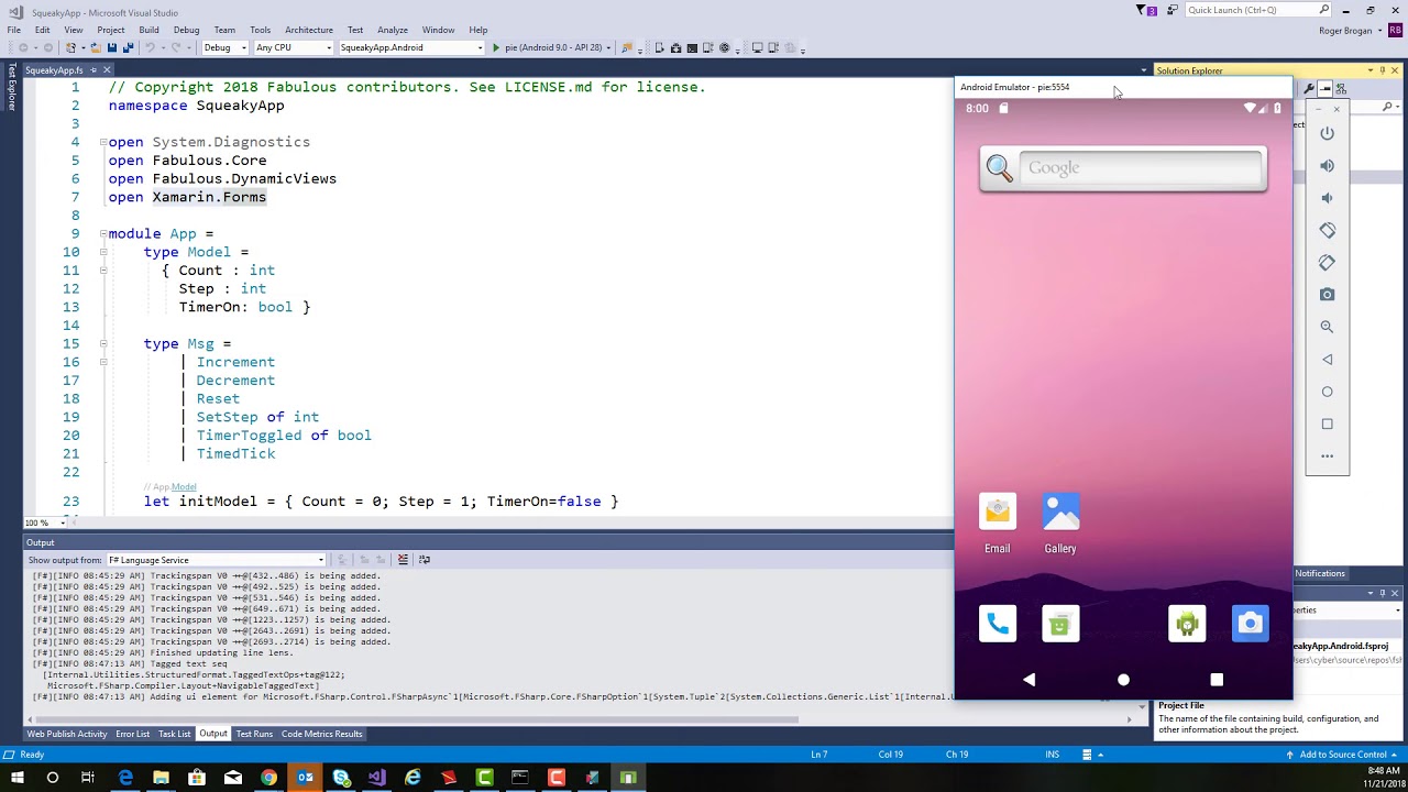 F In 10 Minutes Or Less Fsharp Cross Platform Mobile App Youtube