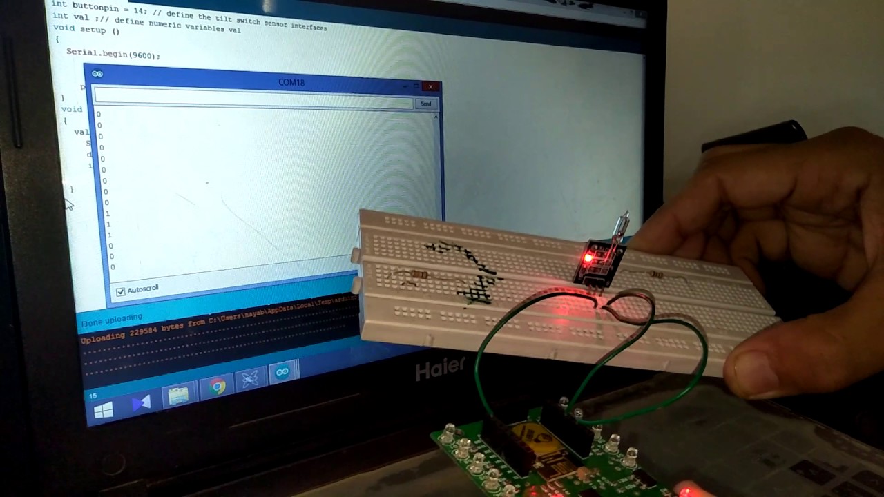 Tilt Sensor Project Youtube