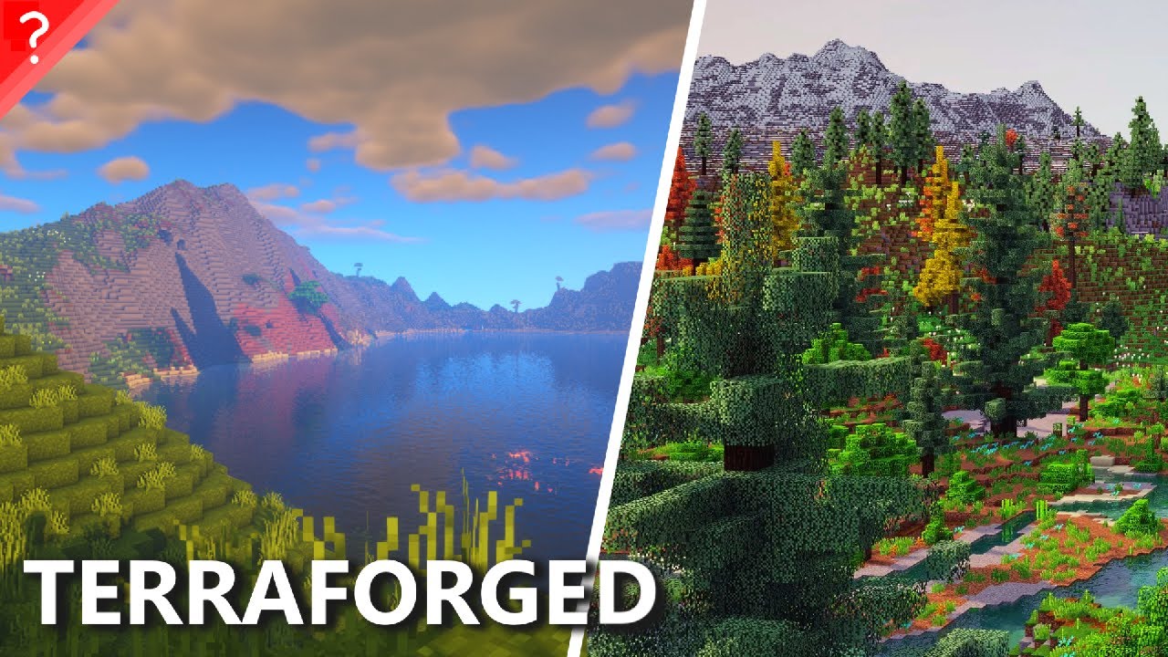 The Best Terrain Generation Mod Ever Youtube