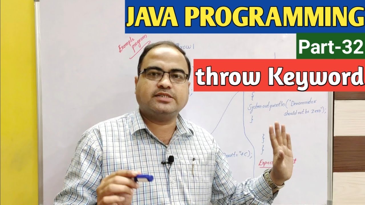 Java Programming Part 32 Throw Keyword Youtube