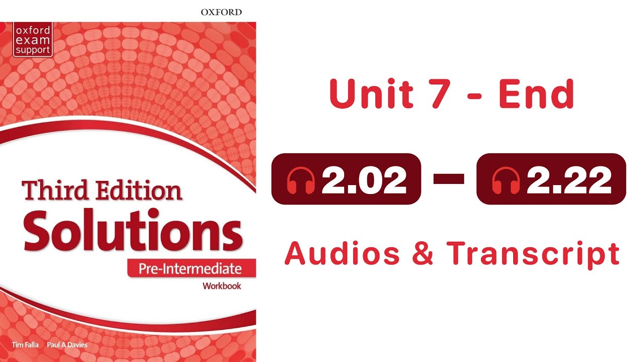 Solutions Pre Intermediate Workbook Audio 2 02 End Youtube