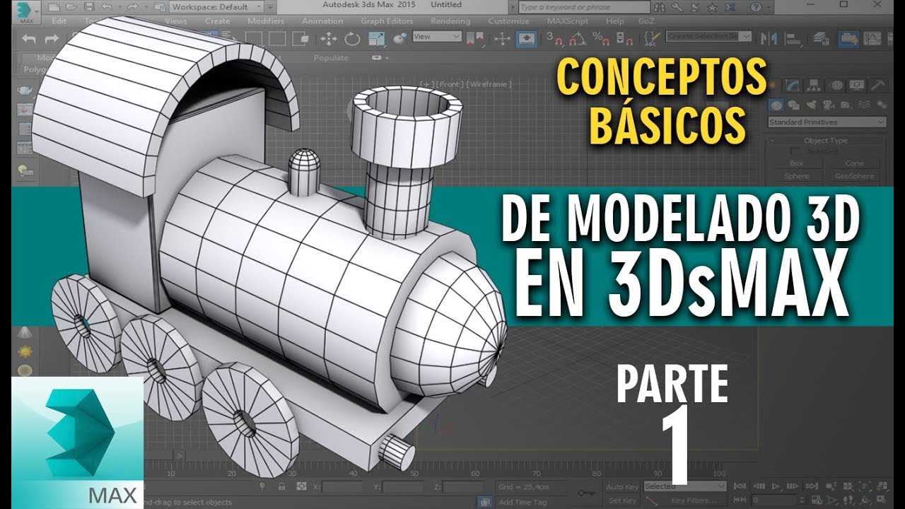 Conceptos Básicos De Modelado 3d En 3dsmax Parte 1 Youtube