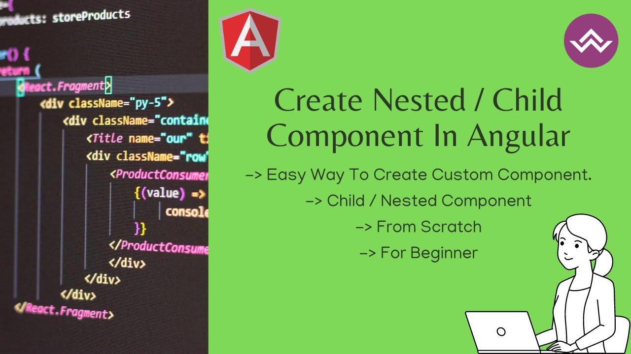 How To Create Nested Component In Angular Cli Angular Tutorial Youtube