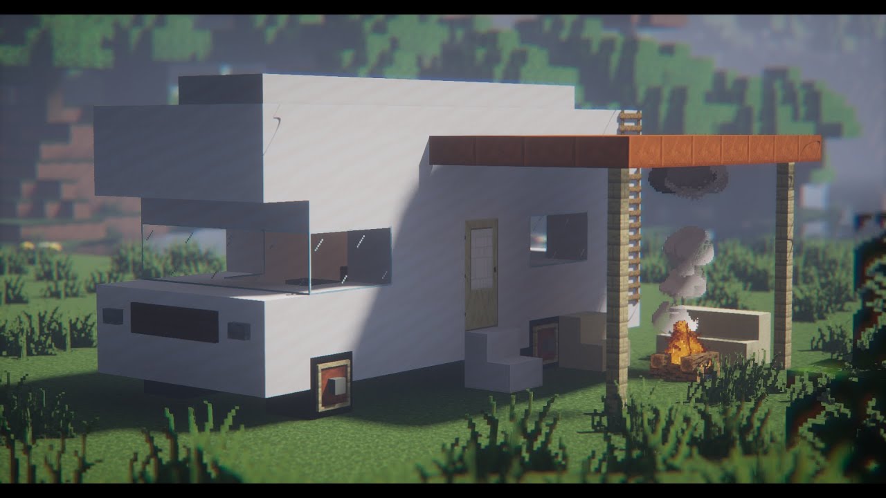 Minecraft Rv Motorhome Building Easy Tutorial Youtube