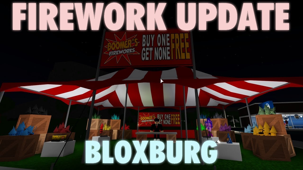 New Bloxburg Fireworks Update Roblox Youtube