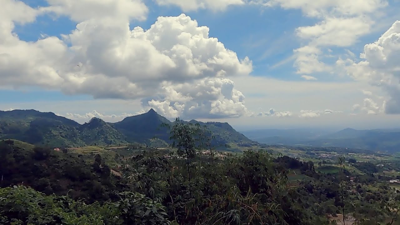 The Most Beautiful Mountain And Waterfall Landscape In Indonesia Youtube