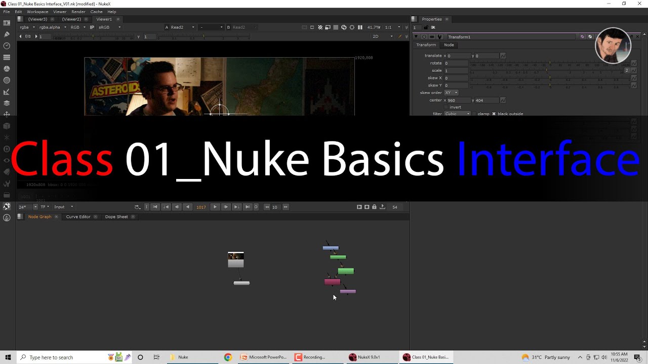 Class 01 Nuke Basics Interface Youtube