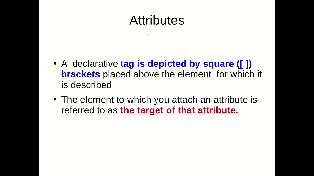 C Attributes Part1 Youtube