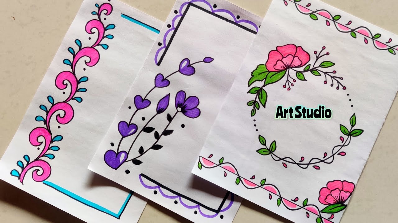 Drawing Book Border Design At Larry Lee Blog