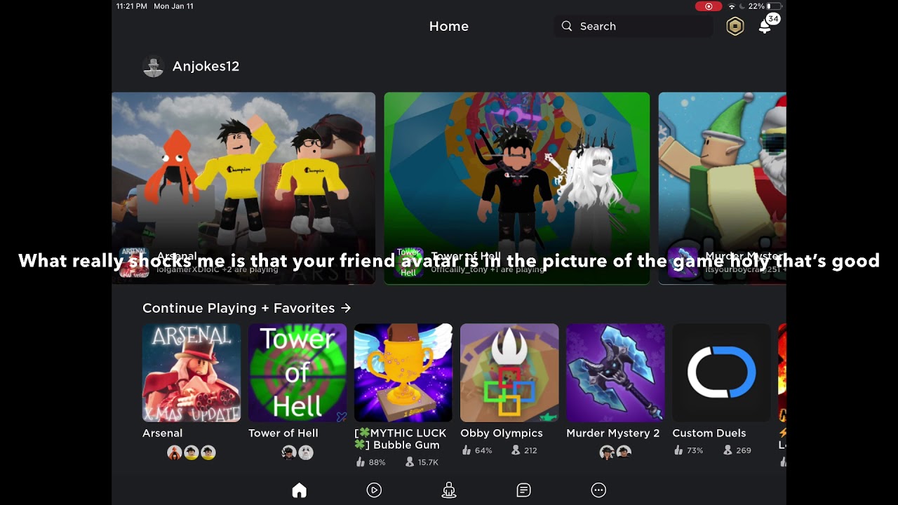 New Roblox Home Page Update 2021 Sick Update Mobiel Players Youtube