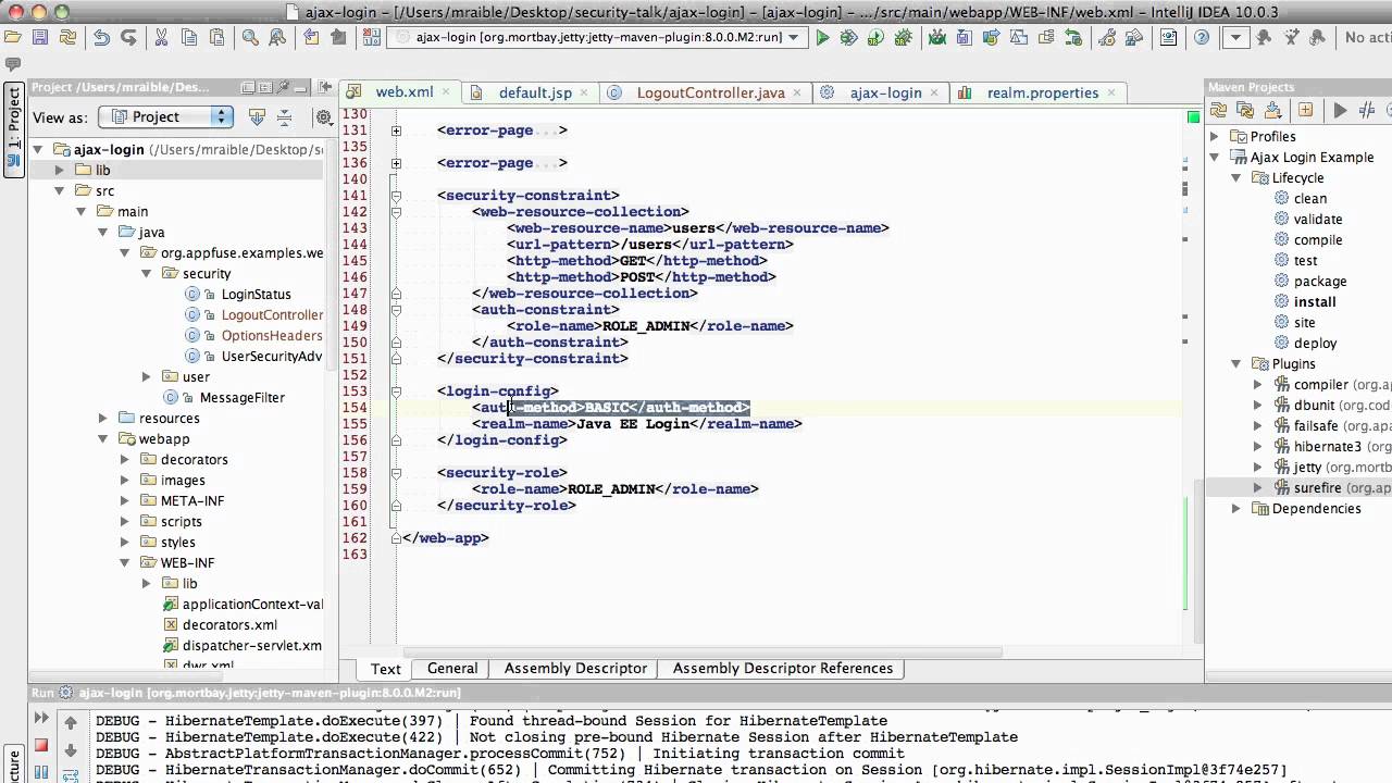 Java Ee Security Demo Hd Youtube