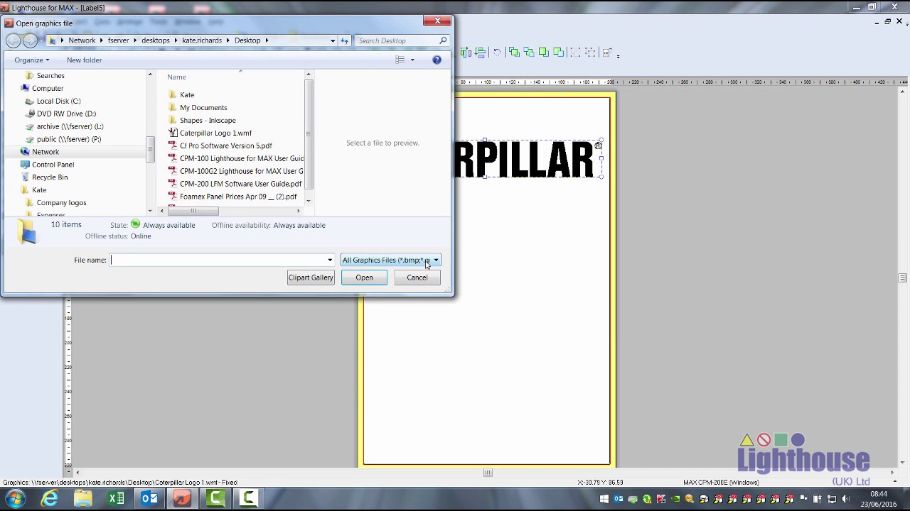 Lighthouse Cpm 200 Inserting Own Graphics Youtube