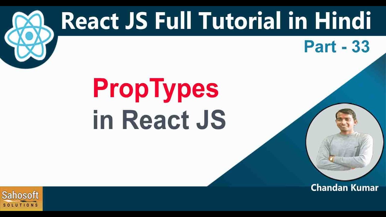 Proptypes In React Js React Js Full Tutorial In Hindi Youtube