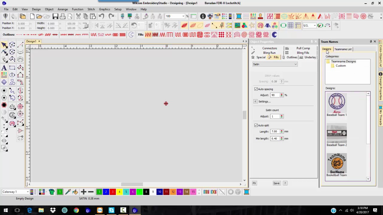 Embroiderystudio E4 Decorating Vs Embroiderystudio E4 Designing Youtube