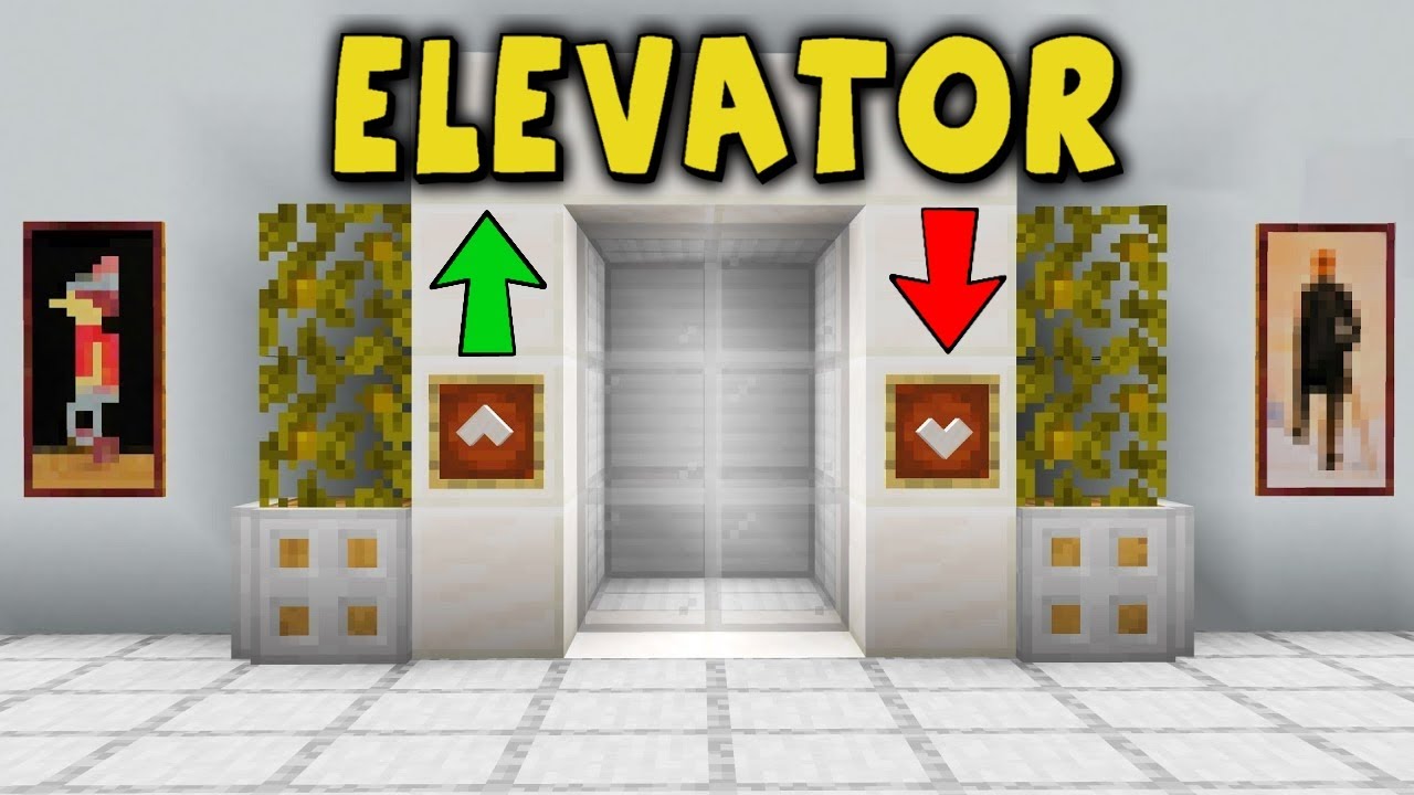 How To Make A Minecraft Elevator Tutorial 1 18 Easy Youtube