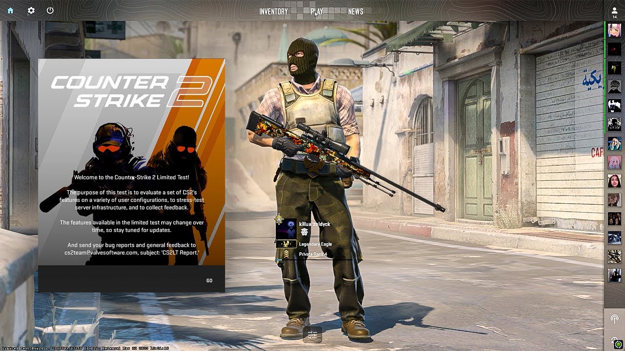 Main Menu Counter Strike 2 Beta Gameplay Cs Go Source 2 Youtube