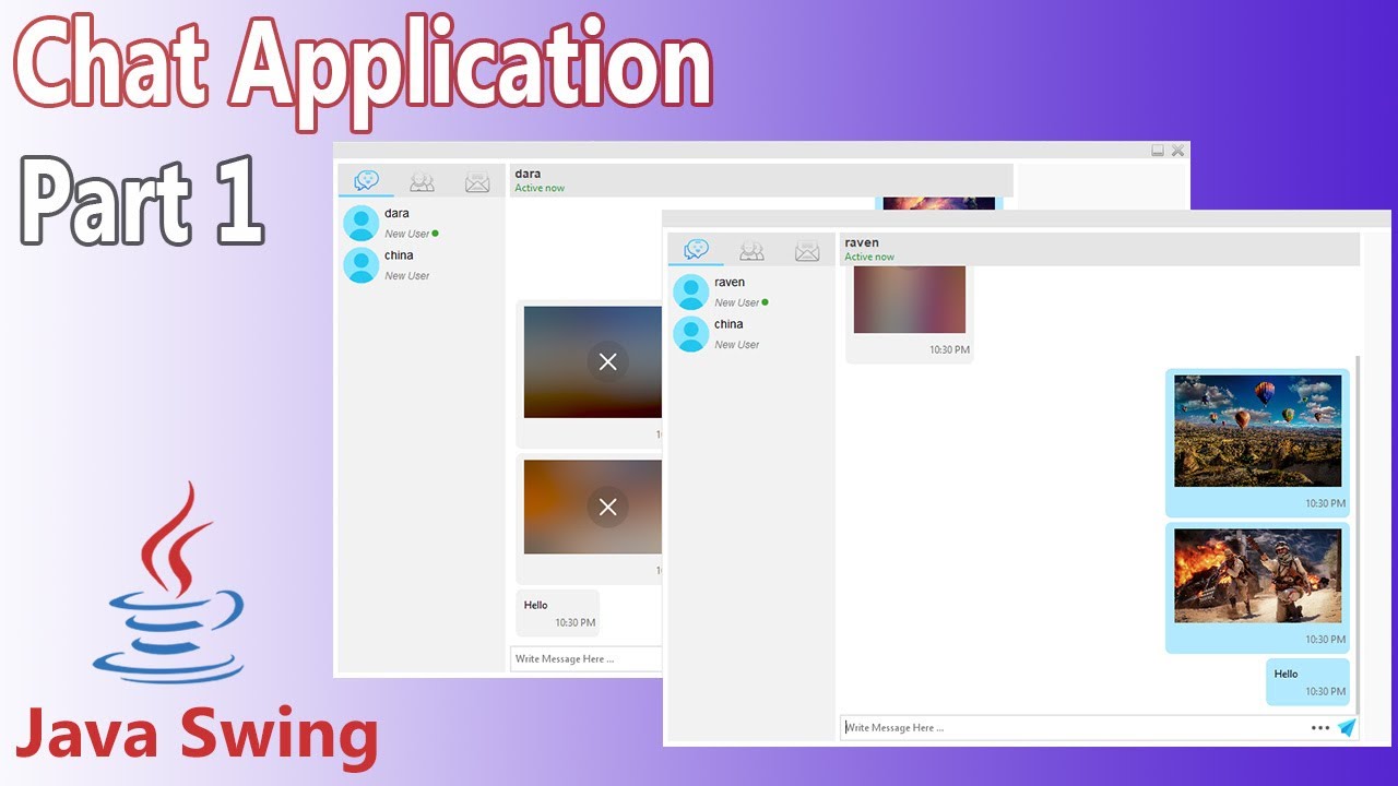 Java Chat Application Part 1 Youtube