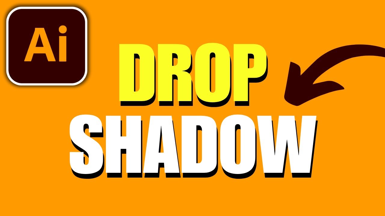 How To Add Drop Shadow To Text In Adobe Illustrator Youtube