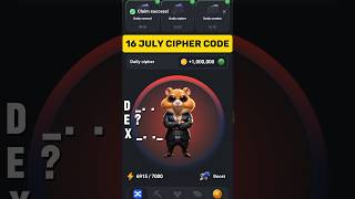 Hamster Kombat Daily Cipher 16 July Code Hamster Kombat Daily Cipher ...