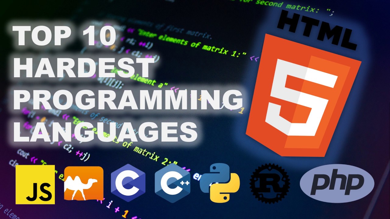 Top 10 Hardest Programming Languages Youtube