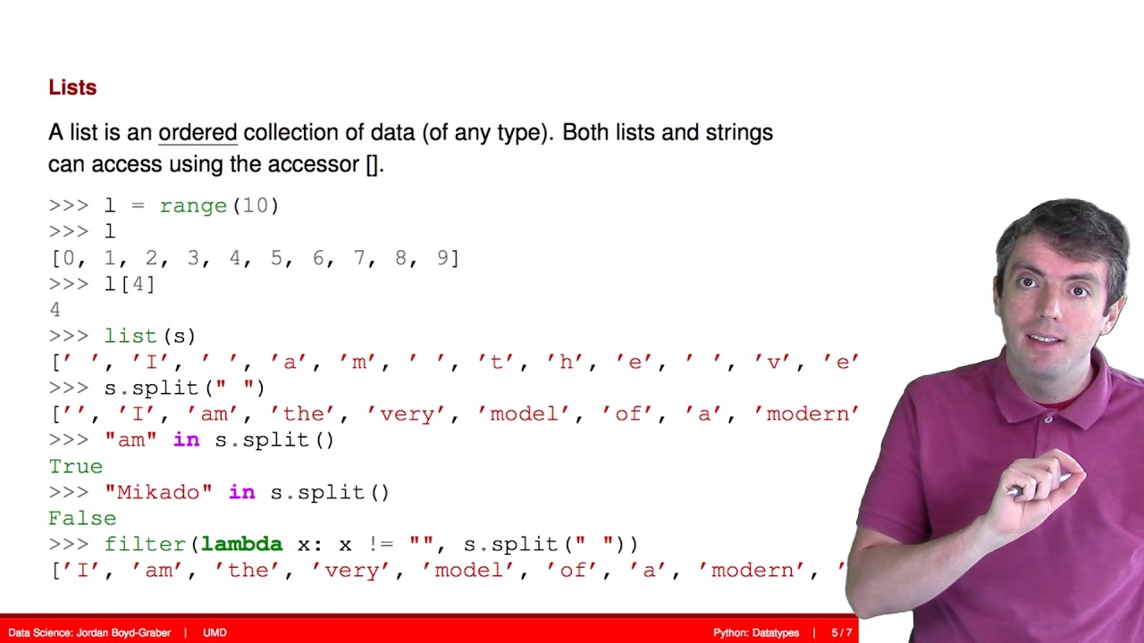 Python Datatypes 01b Youtube