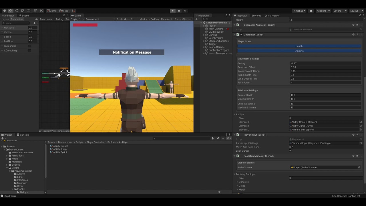 Unity3d Custom Root Motion Controller Abilitys Youtube
