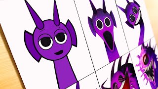 Drawing All Incredibox Sprunki Phase 1 Vs Phase 2 Vs Phase 3 Vs Phase 4