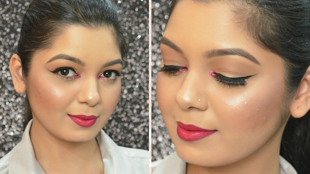 Easy Christmas Party Makeup Tutorial Youtube
