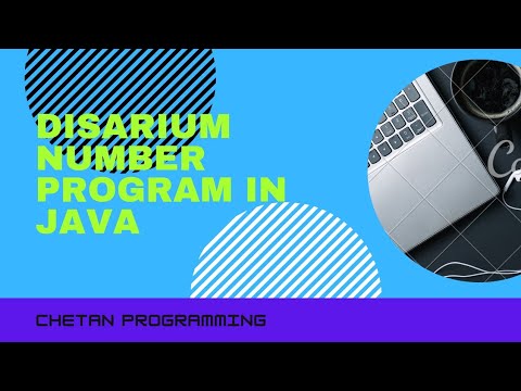 Disarium Number Program In Java Chetan Programming Youtube