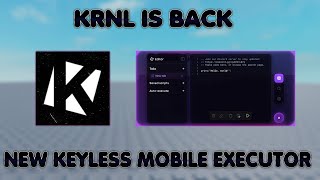 Roblox New Mobıle Executor Krnl Is Back Keyless Autoexec And More ...