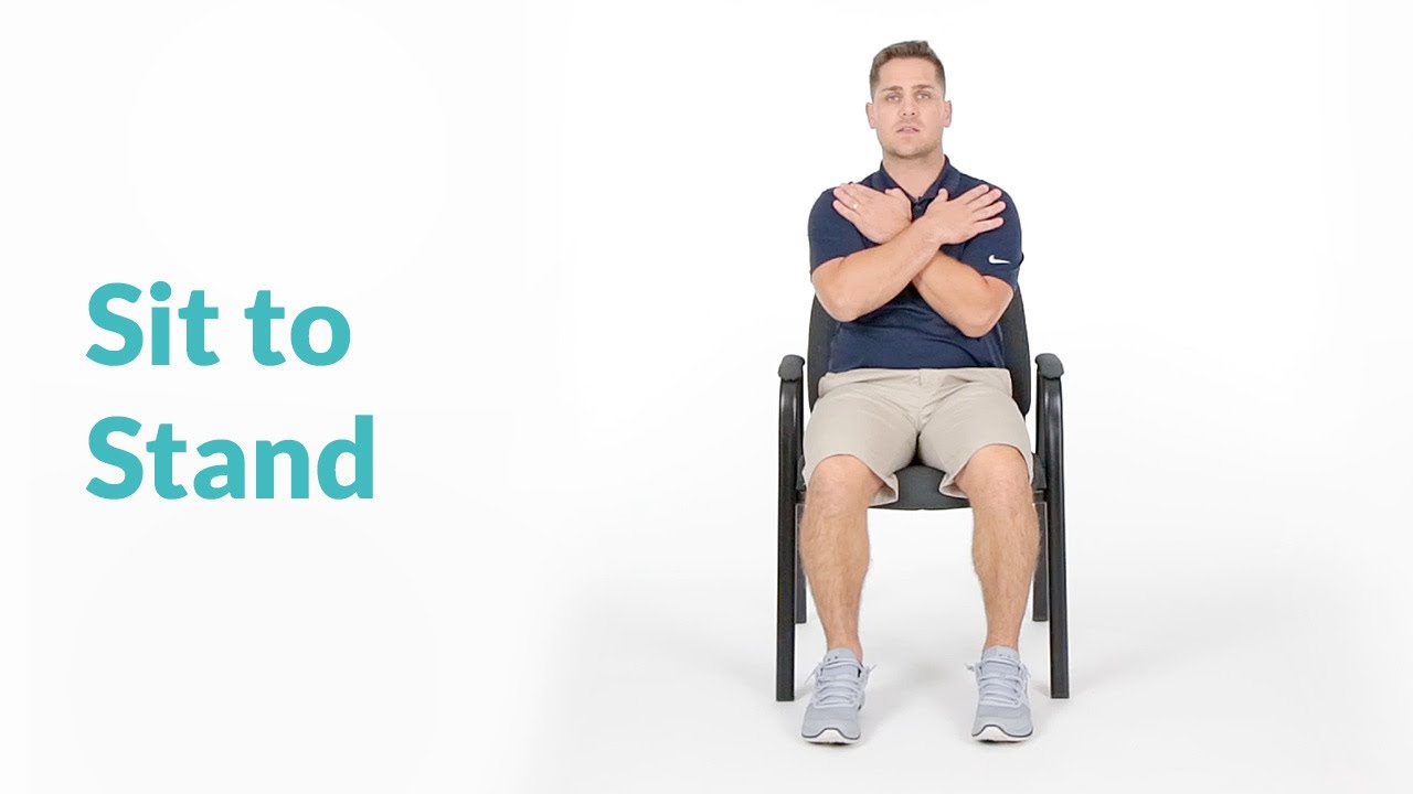 Sit To Stand Balance Exercise Youtube