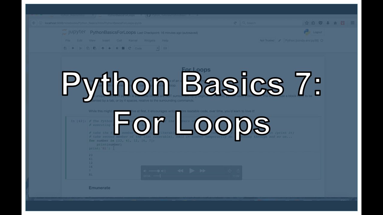 Python For Loops Youtube