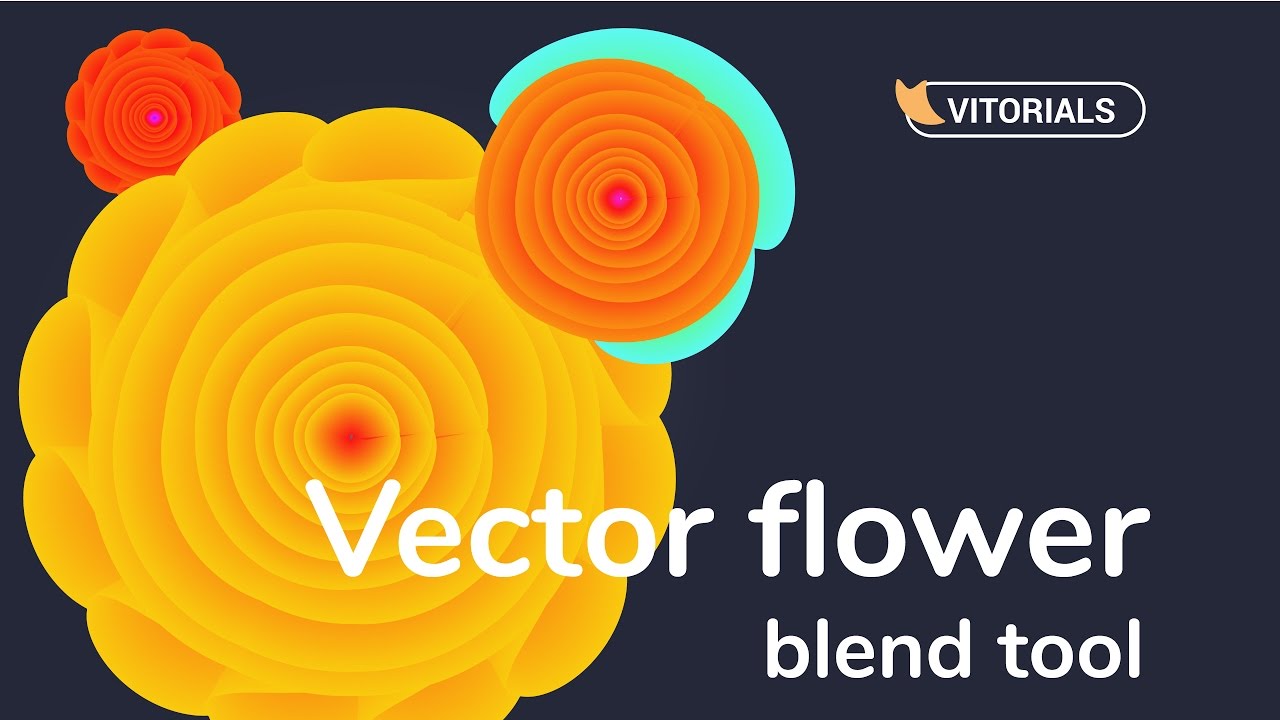 Create Vector Flower With Blend Tool Adobe Illustrator Cc Blend Tool
