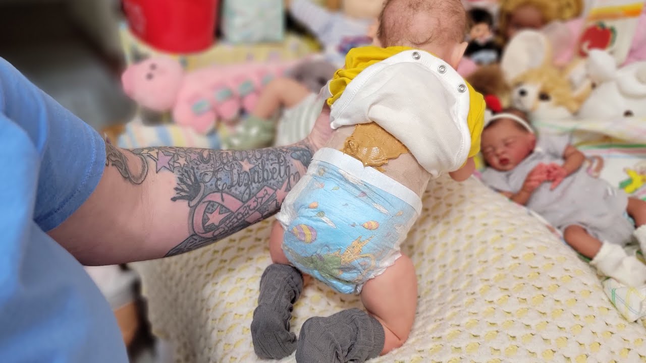 Poop Explosion Baby Poop Everywhere Fake Poop Changing Reborn Baby