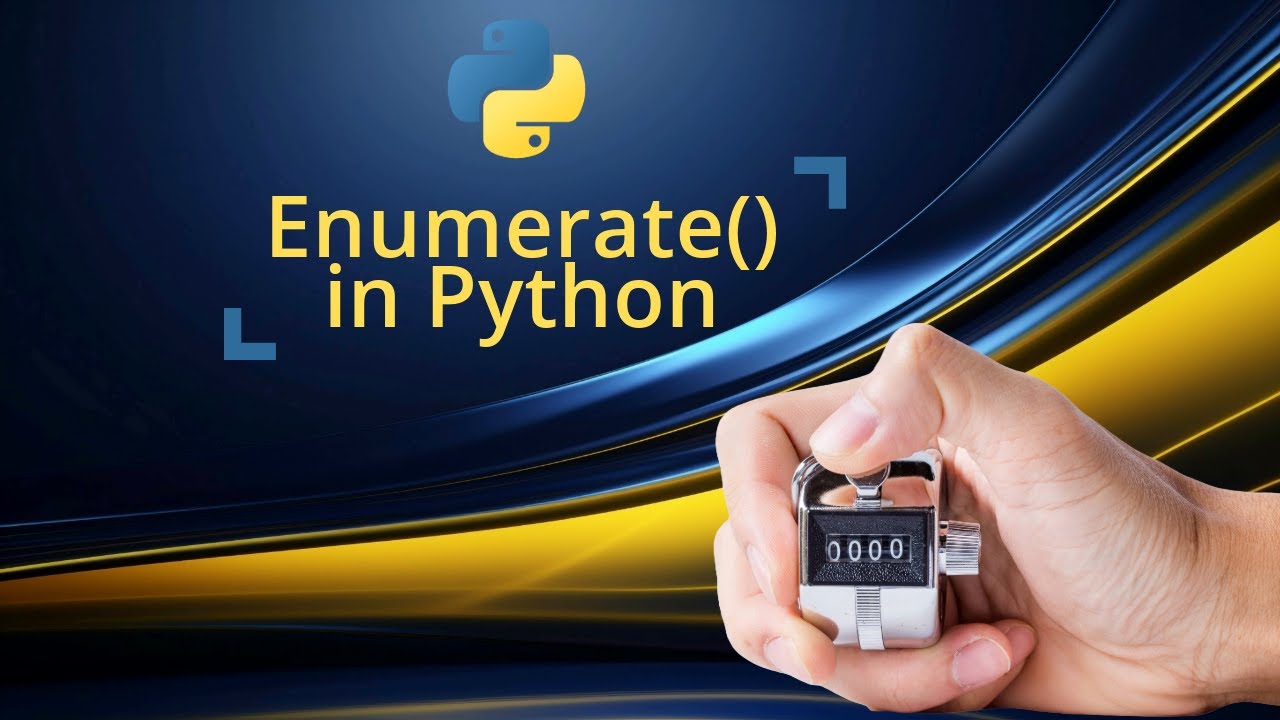 Enumerate In Python Youtube