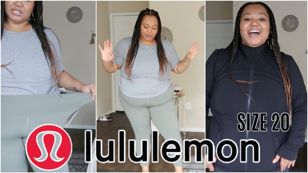 Lululemon Plus Size Try On Haul Size 20 New Sizes Youtube
